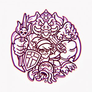 3NES Exhibit at Bottleneck Gallery - Artwork by Justin Gammon